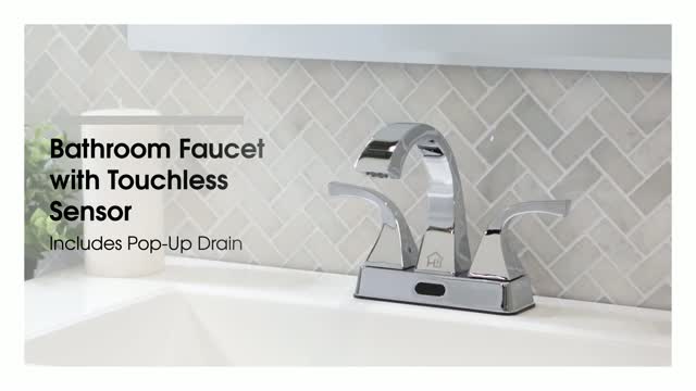 Motion Sensor Sink Faucet Yodel Touchless Bathroom Faucet Brushed ...